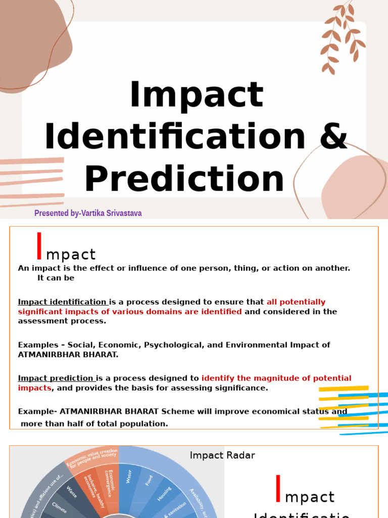 Impact identification lecture | PDF | Scenario Planning | Geographic ...
