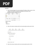 Class 10 Resistor Combination Problems | PDF | Series And Parallel ...