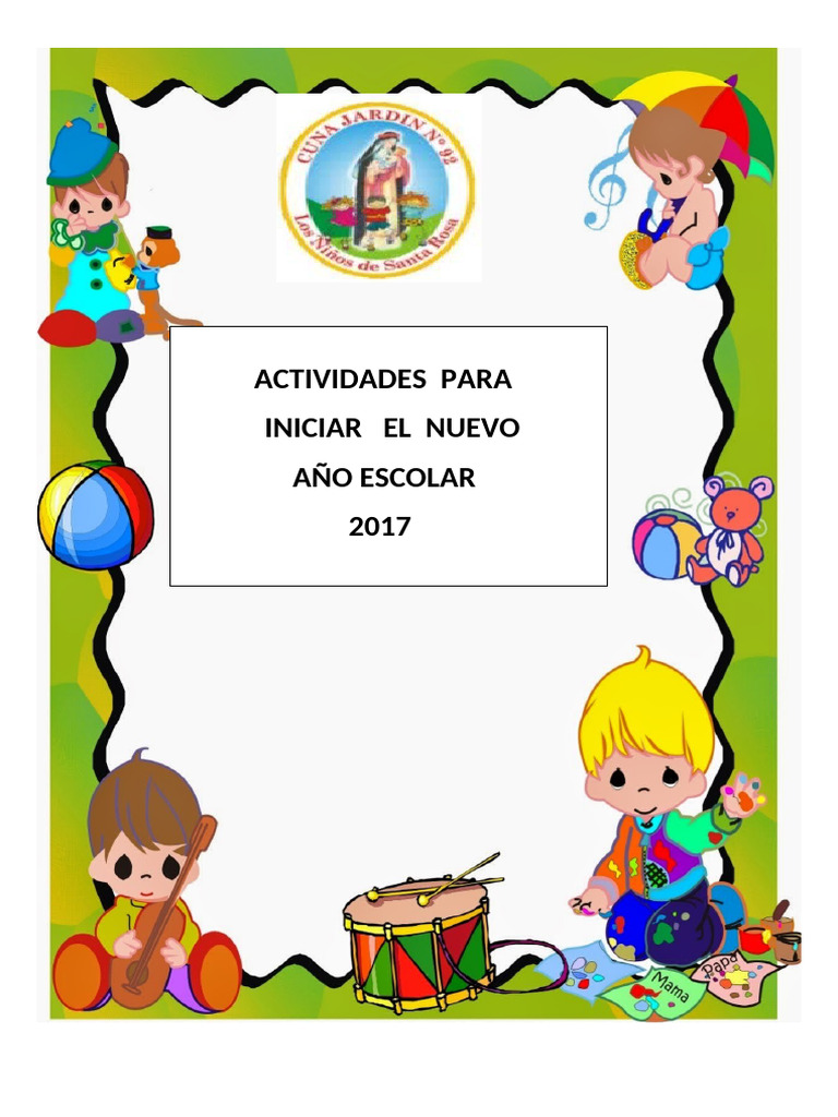 Plan Inicio 2 Años Niños d Santa Rosa | PDF | Escuelas