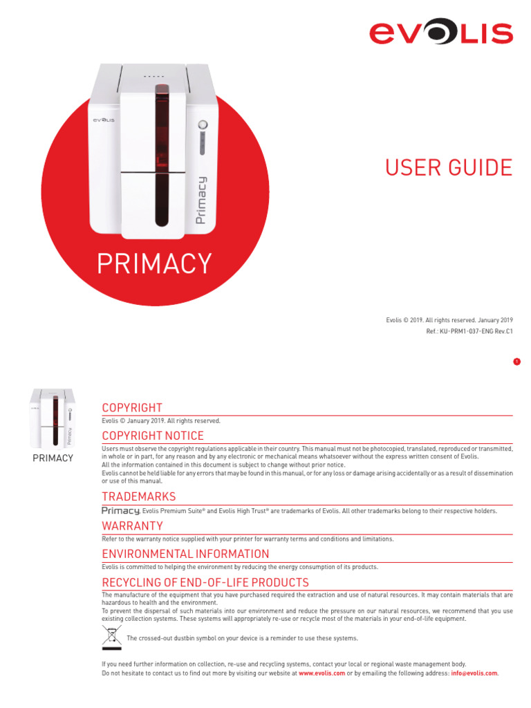 Primacy UserGuide ENG | PDF | Ip Address | Printer (Computing)