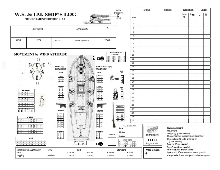 V3.0 Ship Log | PDF | Ships | Naval Warfare