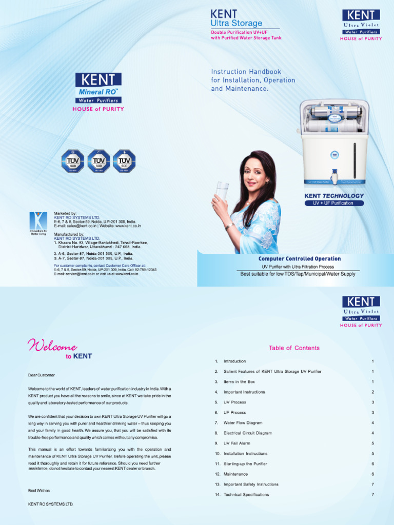 Kent Ultra Storage Manual | PDF