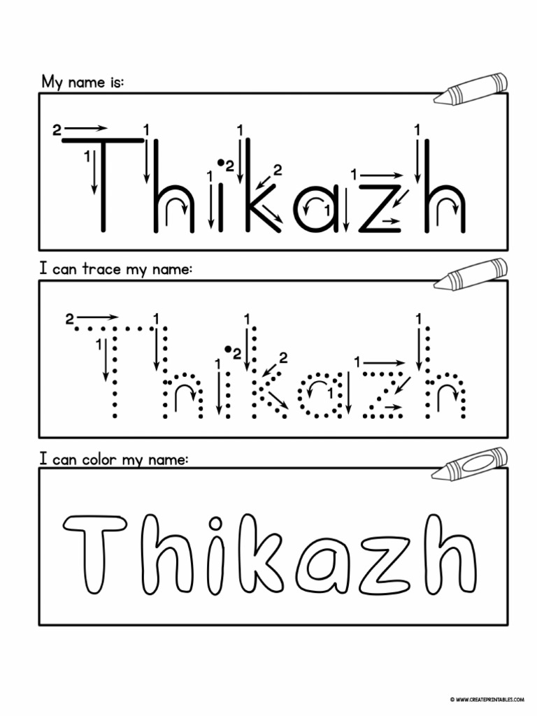 CreatePrintables.com Name Tracing Practice 6301 48EE C8FD | PDF