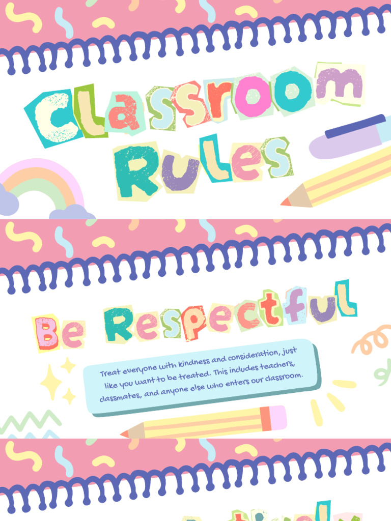 Back To School Classroom Rules Educational Presentation | PDF