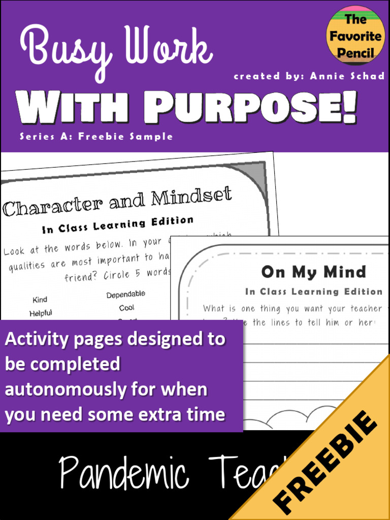 Busy Work: Pandemic Teaching | PDF | Mindset