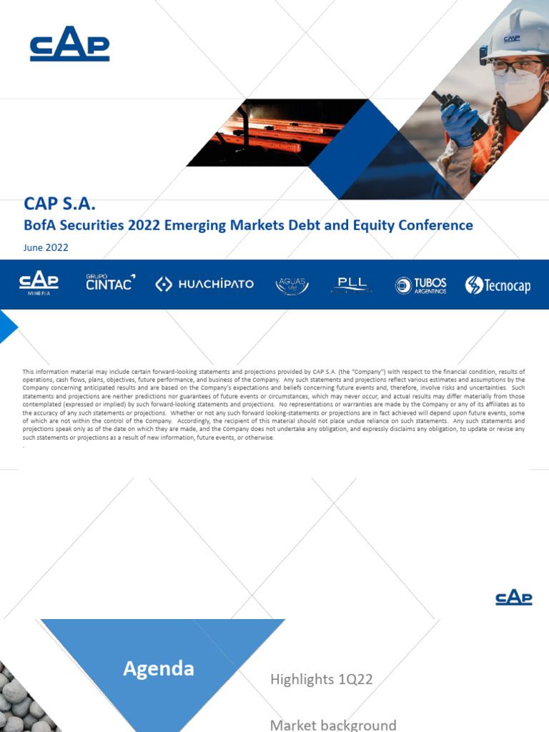 CAP+bofa Conference 2022 | PDF | Debt | Dividend
