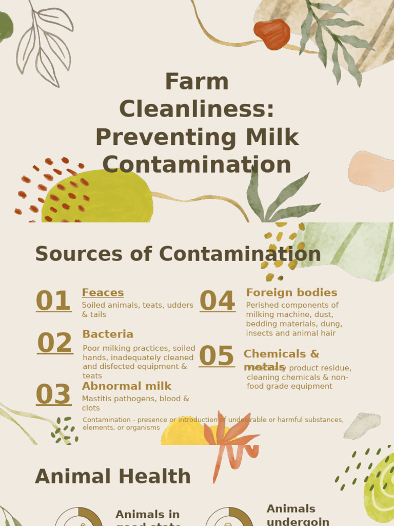 Farm Cleanliness Preventing Milk Contamination | PDF | Planets ...