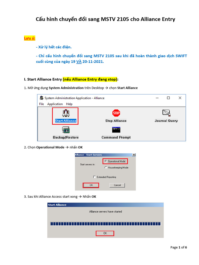 Cấu Hình Chuyển Đổi Sang MSTV 2105 | PDF