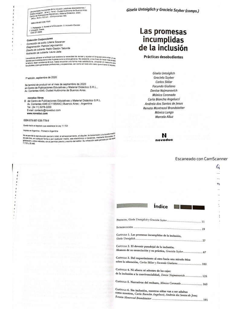 Untoinglich G. Las Promesas Incumplidas de La Inclusion | PDF