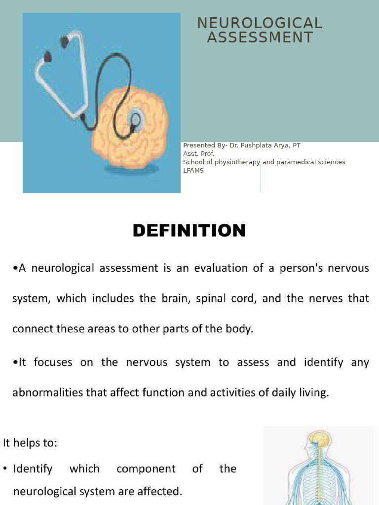 Neurological Assessment | PDF