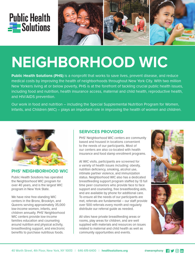 New York Neighborhood WIC Services | PDF | Wic | Breastfeeding
