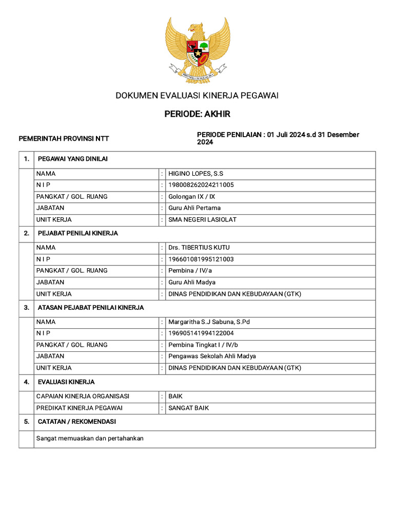 SKP 2024 - Dokumen Akhir | PDF