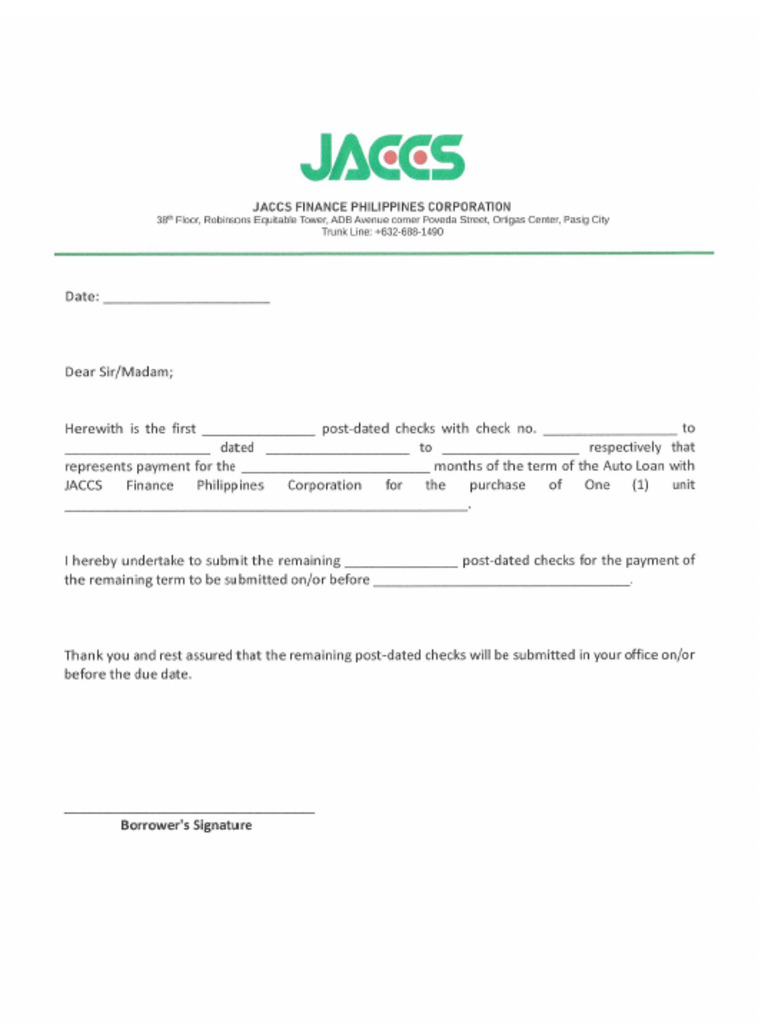 PDC Undertaking (NEW) | PDF