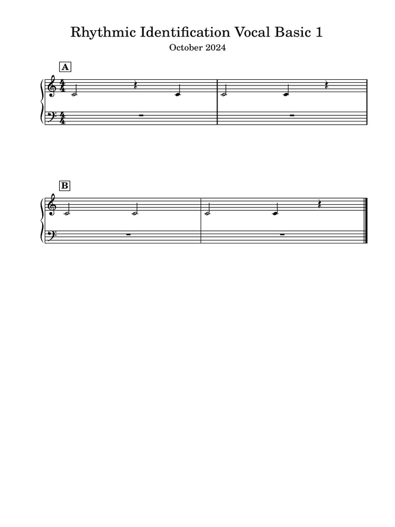 Rhythmic Identification Basic 1 - Oktober 2024 | PDF