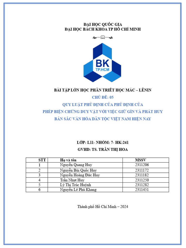 TRIẾT HỌC BTL | PDF