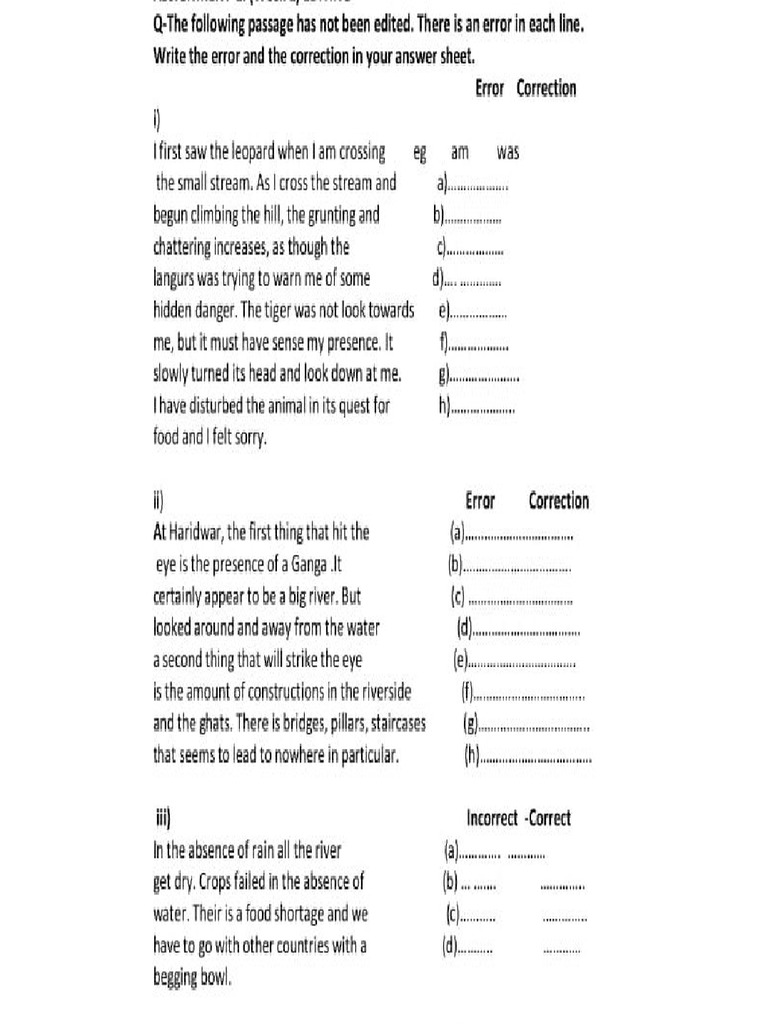 Editing questions | PDF