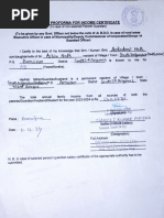 Family Income Certificate Format | PDF