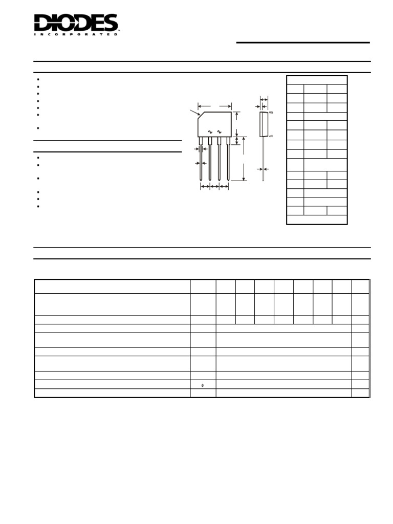 KBP10G rectifier | PDF | Rectifier | Capacitor