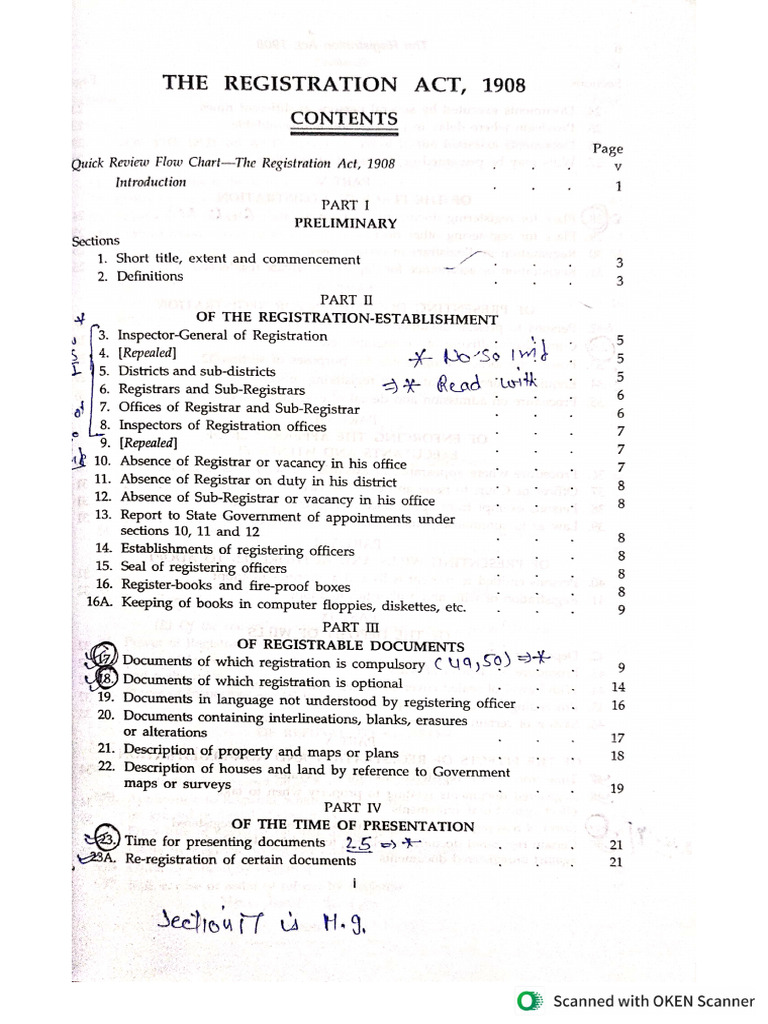 Registration Act KK | PDF