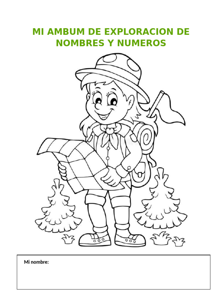 Portada MI AMBUM DE EXPLORACION DE NOMBRES Y NUMEROS | PDF