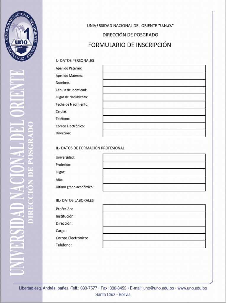 EDITABLE FORMULARIO DE INSCRIPCIÓN_editado | PDF