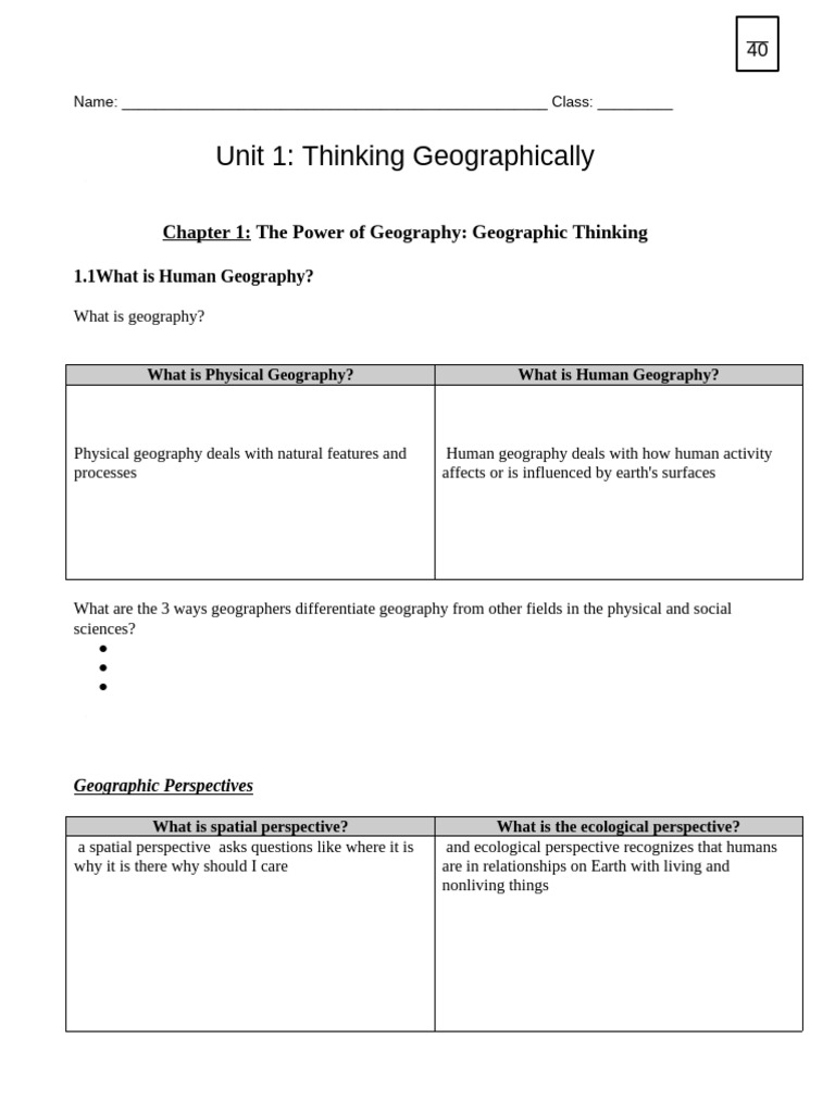 Human Geography: Key Concepts Explained | PDF | World Systems Theory ...
