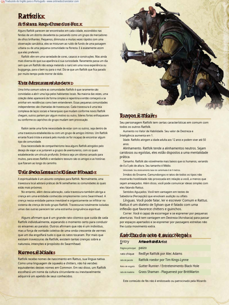 Ratfolk V1.2 - Compressed - En.pt | PDF | Rato