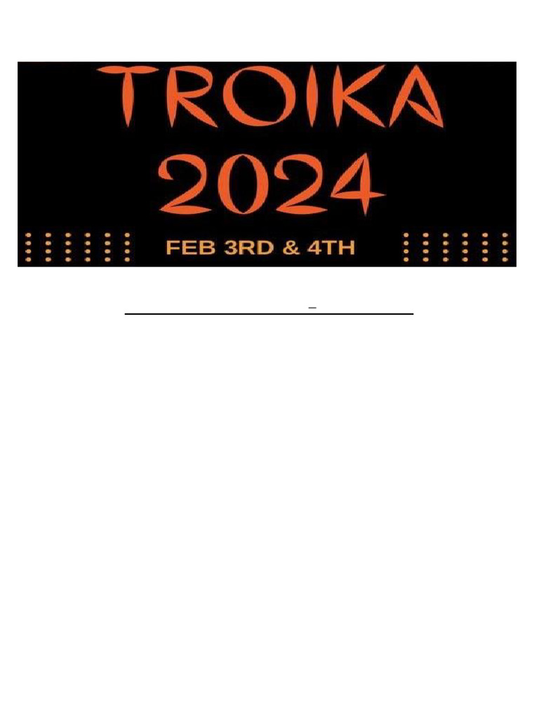 Rules & Regulations - Troika 2024 (Final) | PDF | Disc Jockey