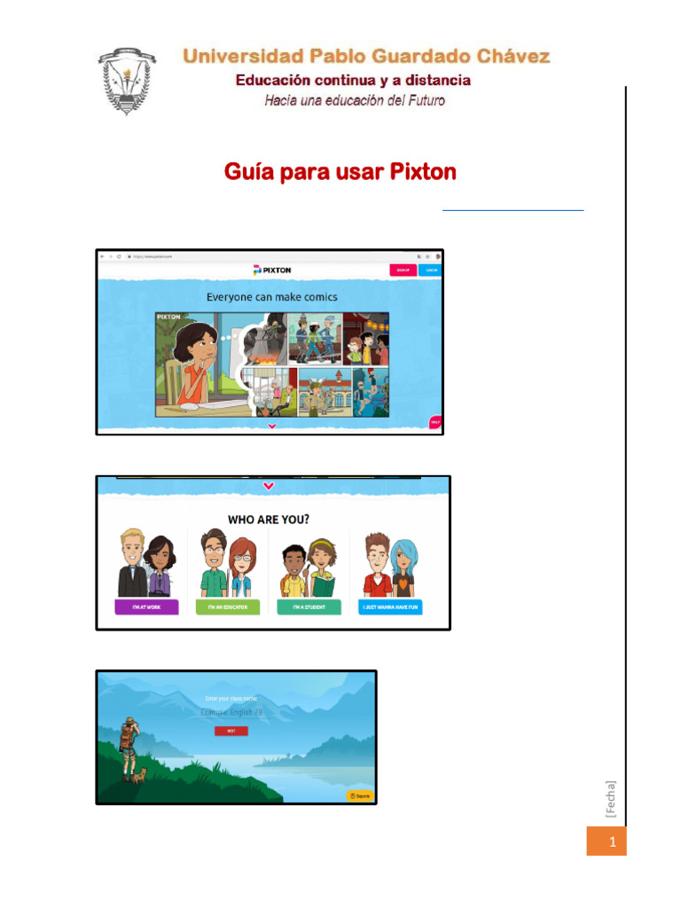 Guia para Usar Pixton | PDF