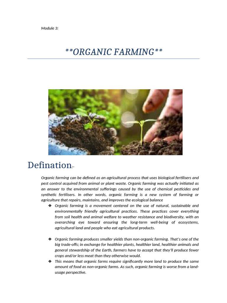 Organic farming | PDF | Organic Farming | Agriculture
