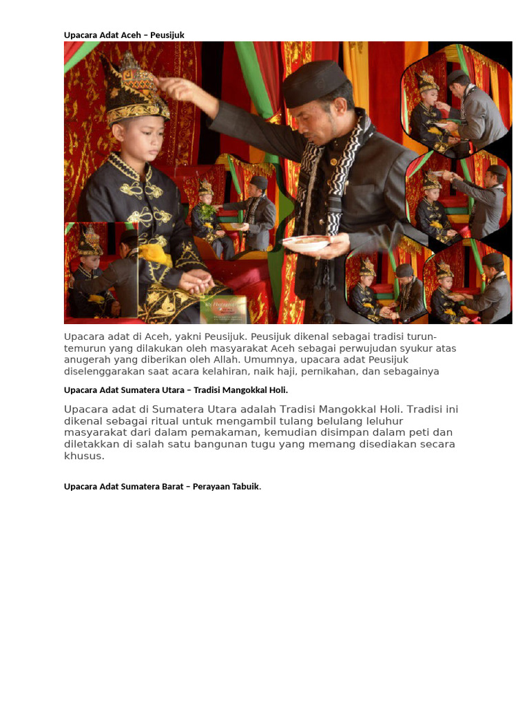 Upacara Adat Aceh | PDF