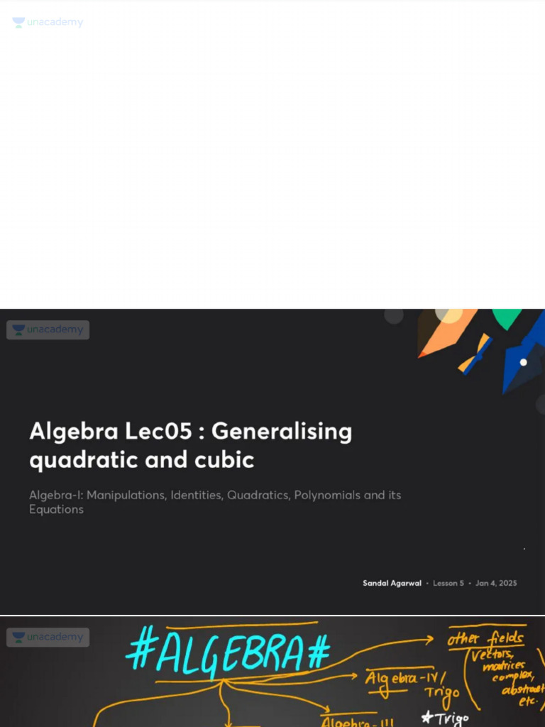 Algebra_Lec05__Generalising_quadratic_and_cubic_with_anno | PDF