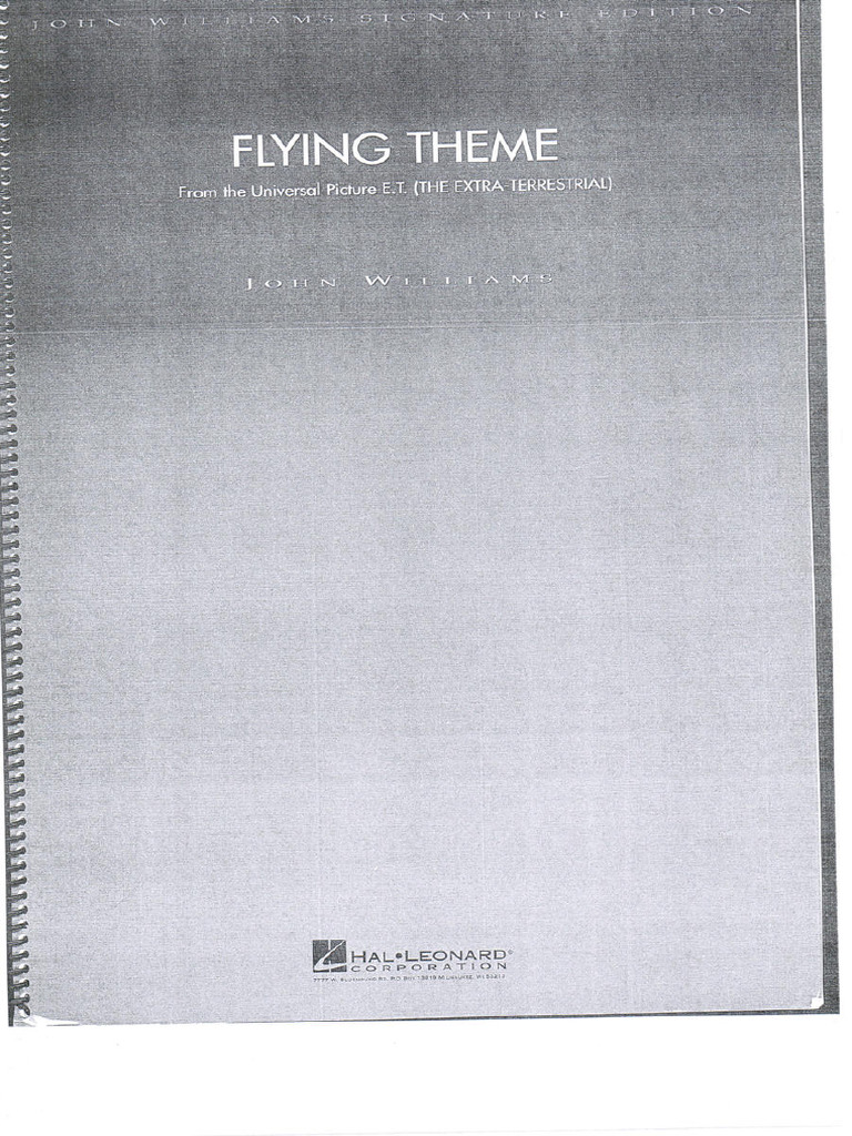 E.T. Flying Theme Orchestra | PDF