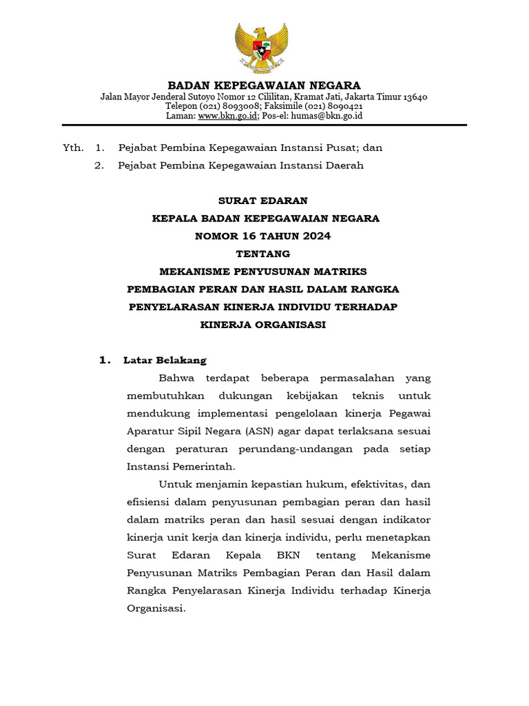 Surat Edaran Nomor 16 Tahun 2024 MPPH | PDF