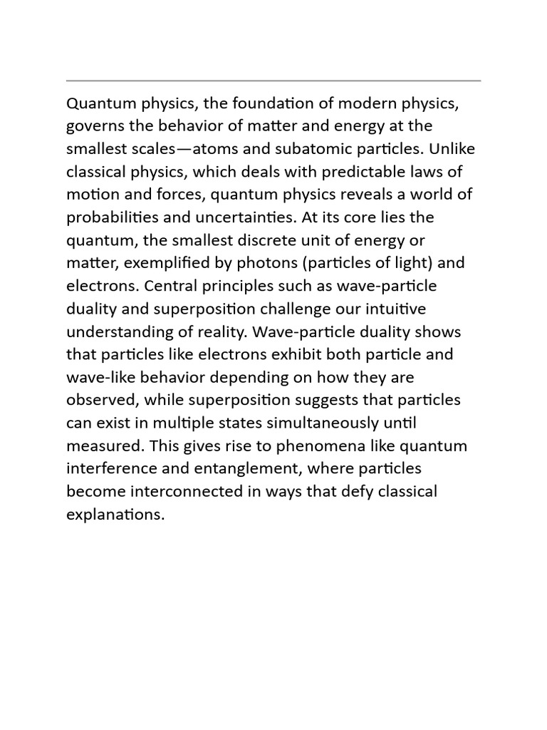 Quantum | PDF