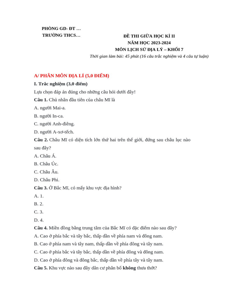 De Thi GK2 LS DL 7 CD de 3 | PDF