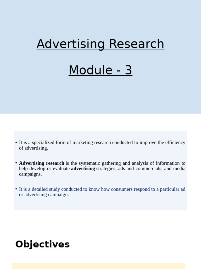 Advertising Research: Measuring Effectiveness | PDF | Advertising ...