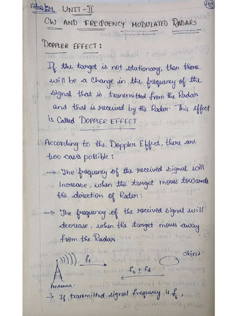 Radar Systems Unit 2 Notes Pdf