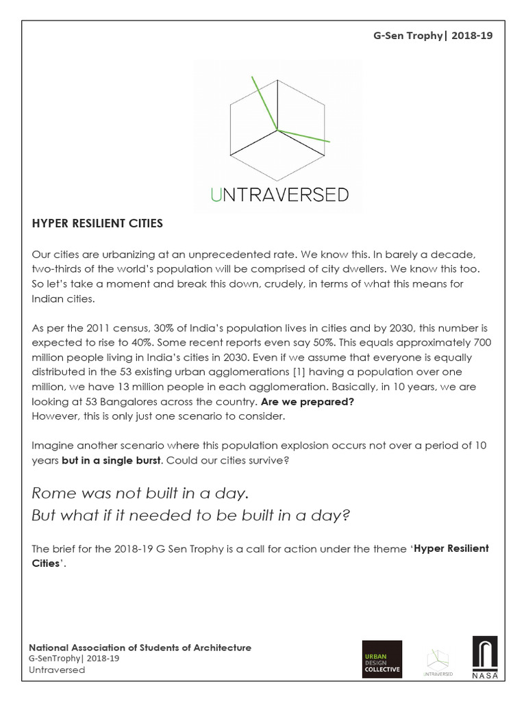G-Sen Trophy 2018-19 - Nasa - Brief217 | PDF | Ecological Resilience