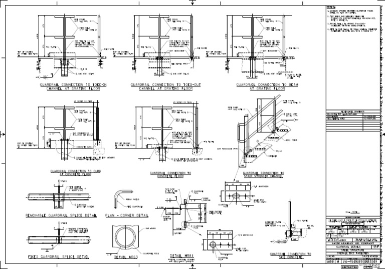 Guardrail Installation Details Document | PDF | Plumbing | Mechanical ...