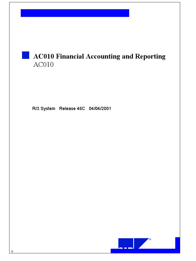 AC010 FinancialAccountingAndReporting | PDF | Menu (Computing) | Debits ...