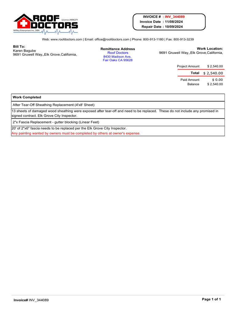 Invoice INV 344089 | PDF