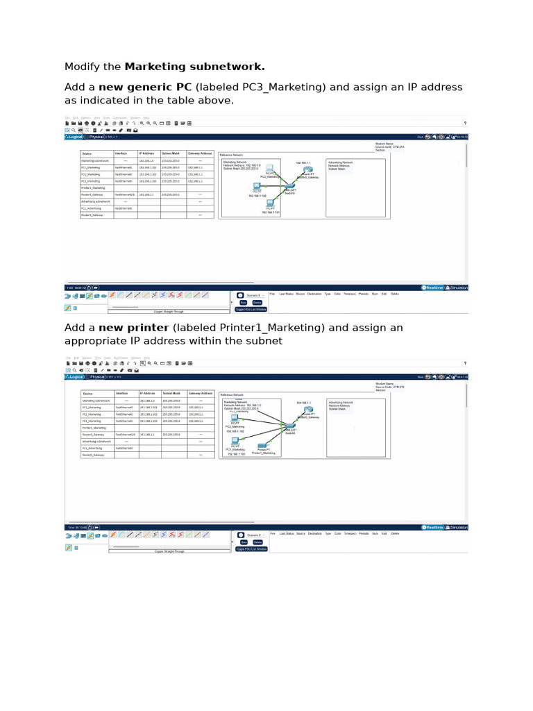 CYB 100 Module 2 Activity Packet Tracer Sheidu Sanou | PDF