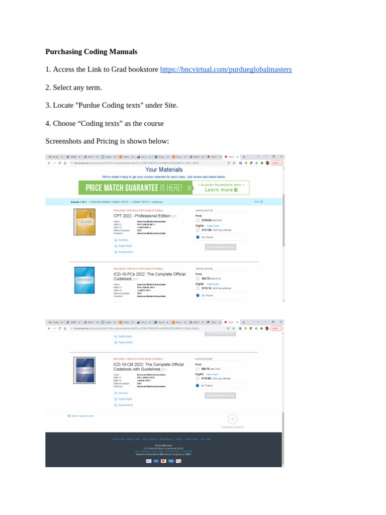 Purchasing Coding Manuals | PDF