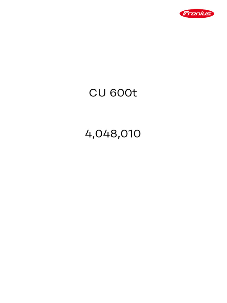 CU 600t Parts List and Specifications | PDF | Tools | Chemical Engineering