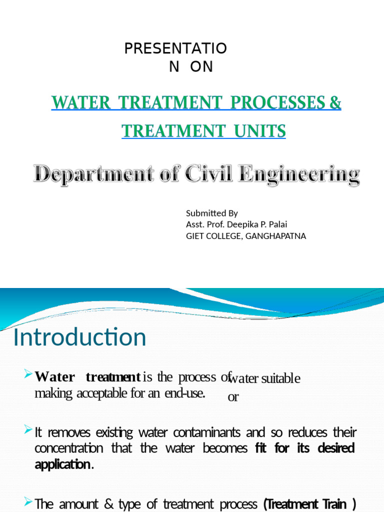 Water Treatment Processes Explained | PDF | Water Purification ...