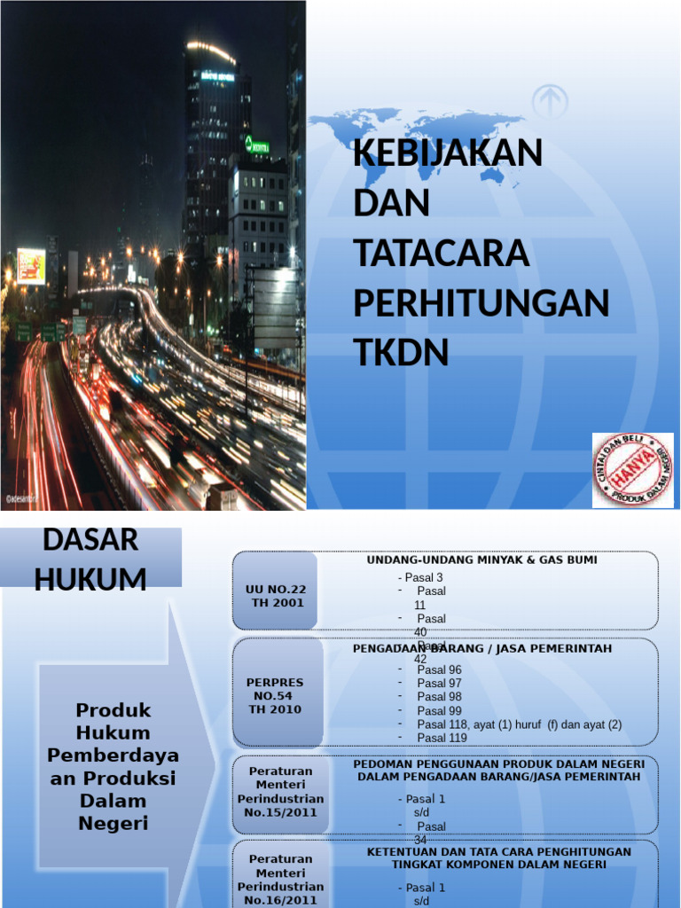 Kebijakan Perhitungan Tkdn 3 Juni 2012 | PDF