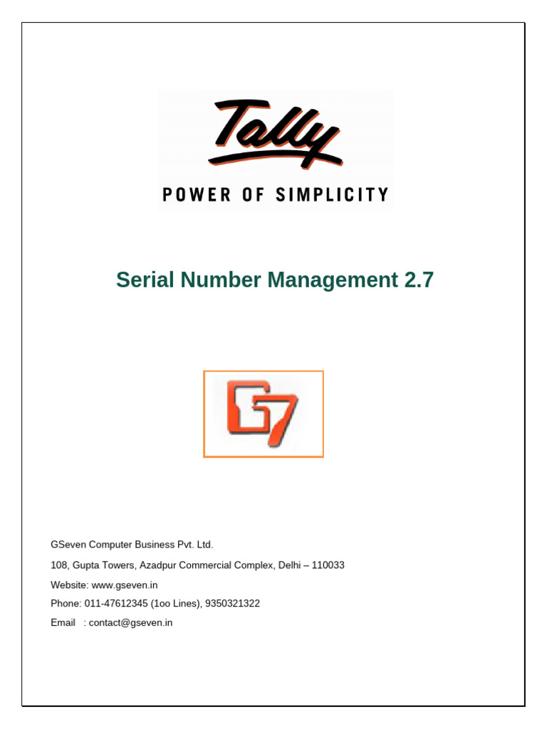 User Manual With FAQs - Serial Number Management | PDF | Enterprise ...