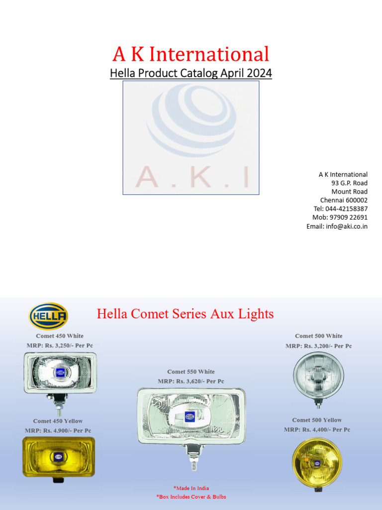 Hella Aux Light - April 2024 | PDF | Light Emitting Diode | Headlamp
