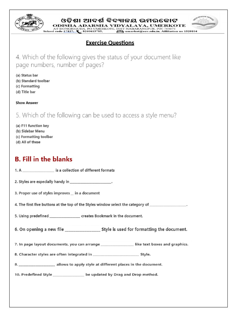 MCQ on Digital Documentation | PDF